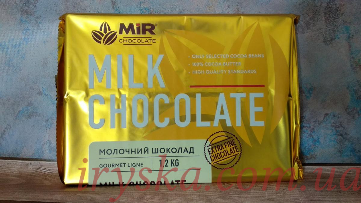 Шоколад молочний 1,2 кг МИР купити шоколад